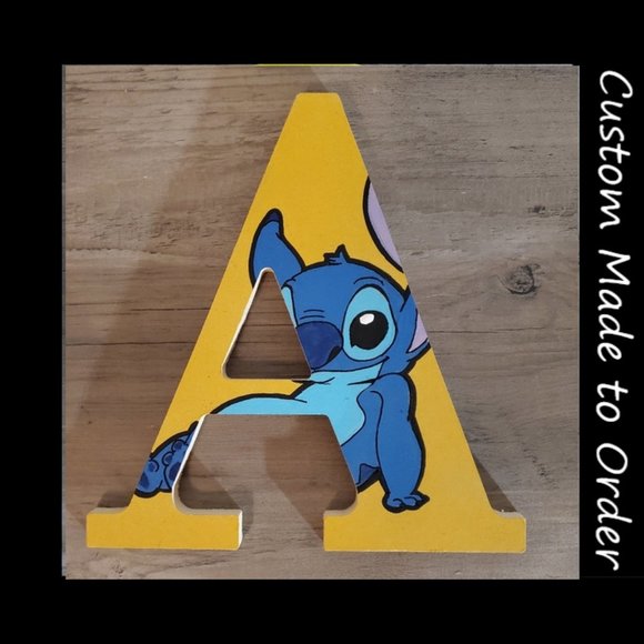 Disney | Accents | Hand Painted Stitch Lilo Stitch Letter Art | Poshmark